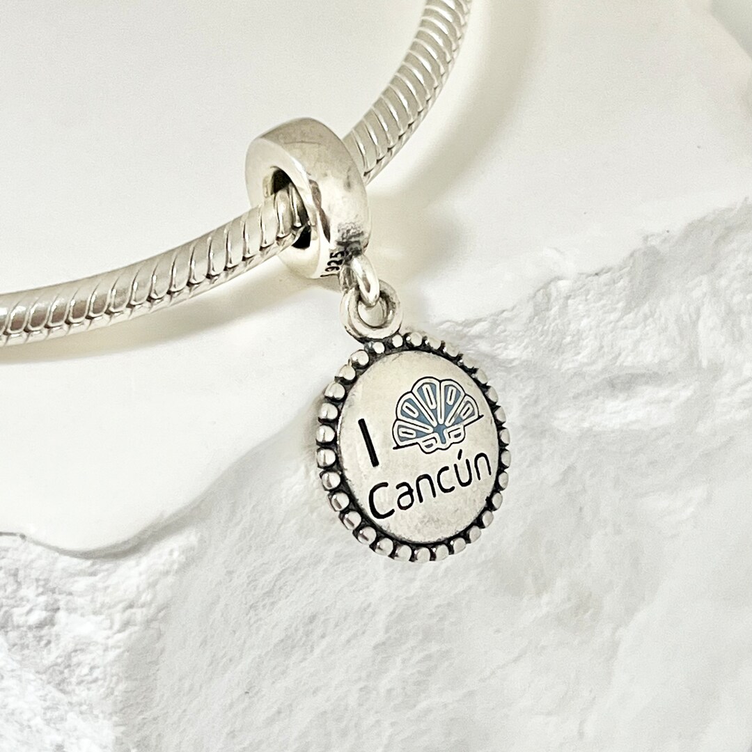 Pandora I Love Cancun Bracelet Charm, Dangle Charm Pendant, S925 Silver ...