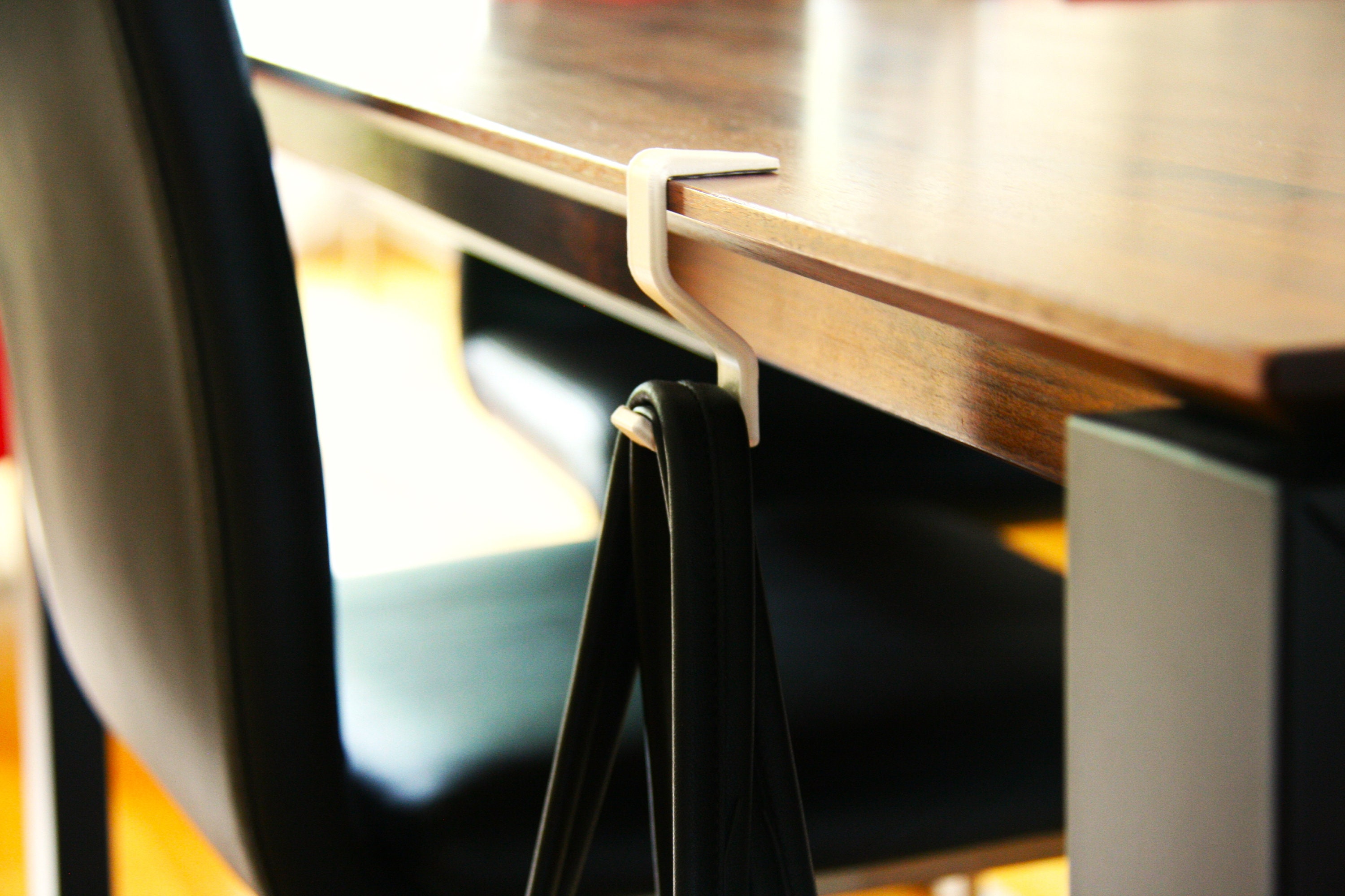 Table Hook - Office Bracket - Tabletop Wallet Hanging - Pocket Hanger ...