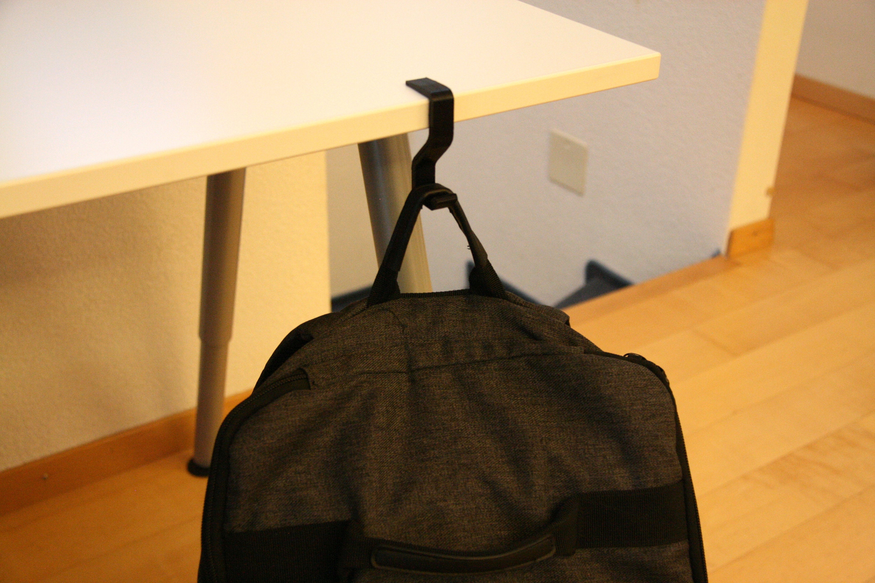 Table Hook - Office Bracket - Tabletop Wallet Hanging - Pocket Hanger ...