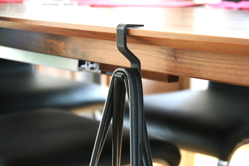 Table Hook - Office Bracket - Tabletop Wallet Hanging - Pocket Hanger ...