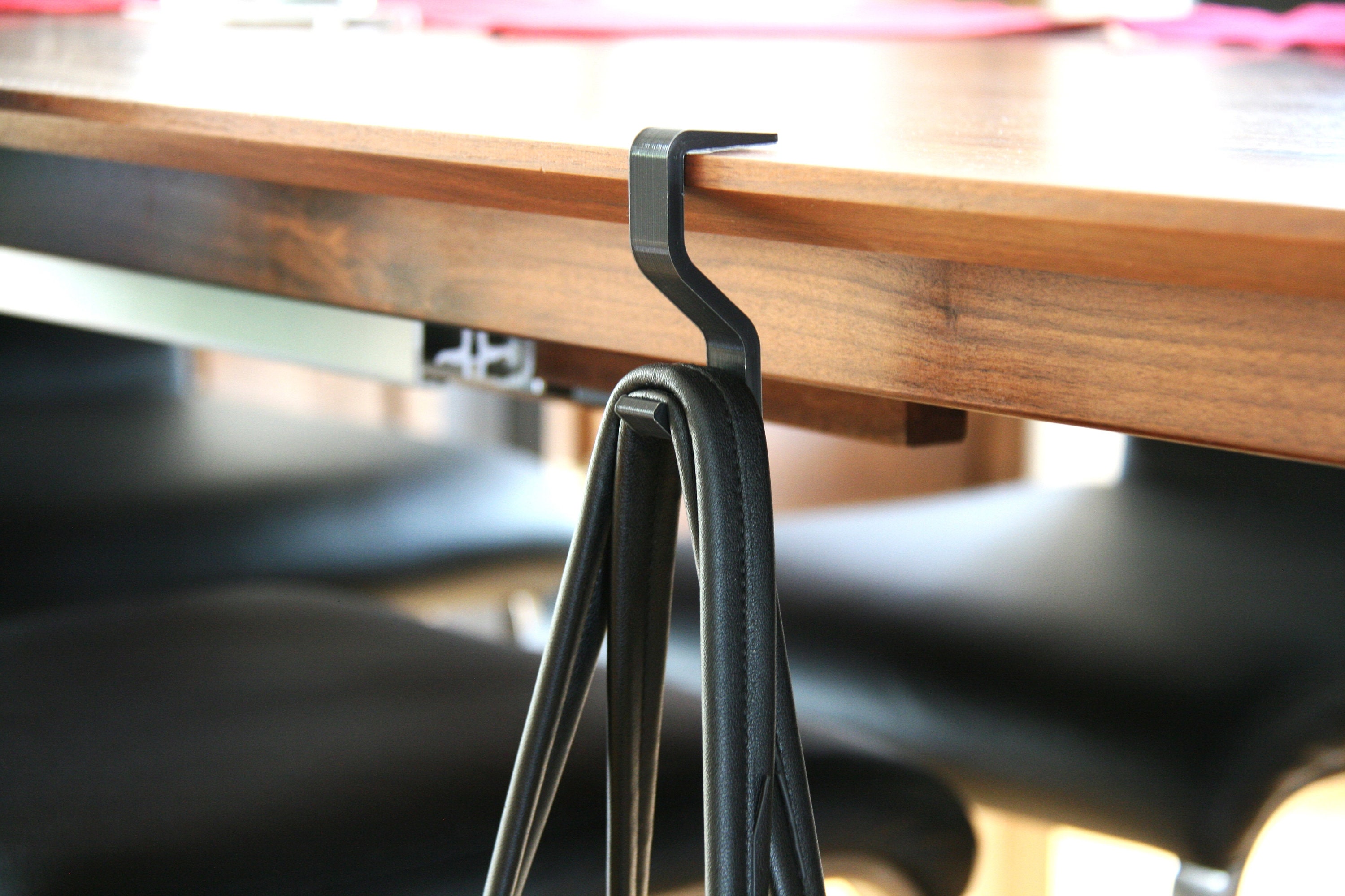 Table Hook - Office Bracket - Tabletop Wallet Hanging - Pocket Hanger ...