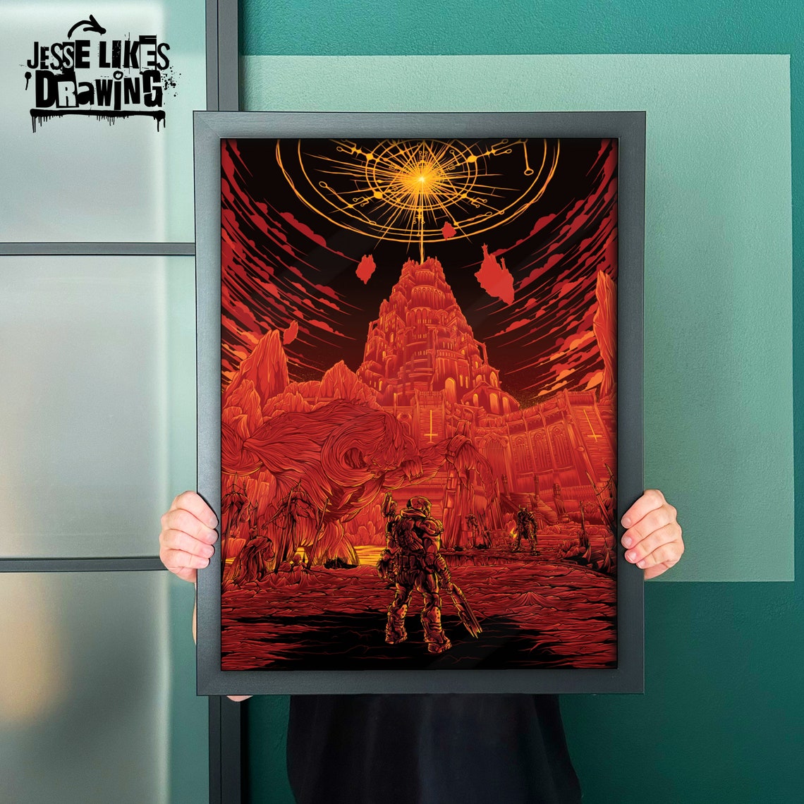 Doom Eternal Art Print Doom Slayer Doom Guy - Etsy