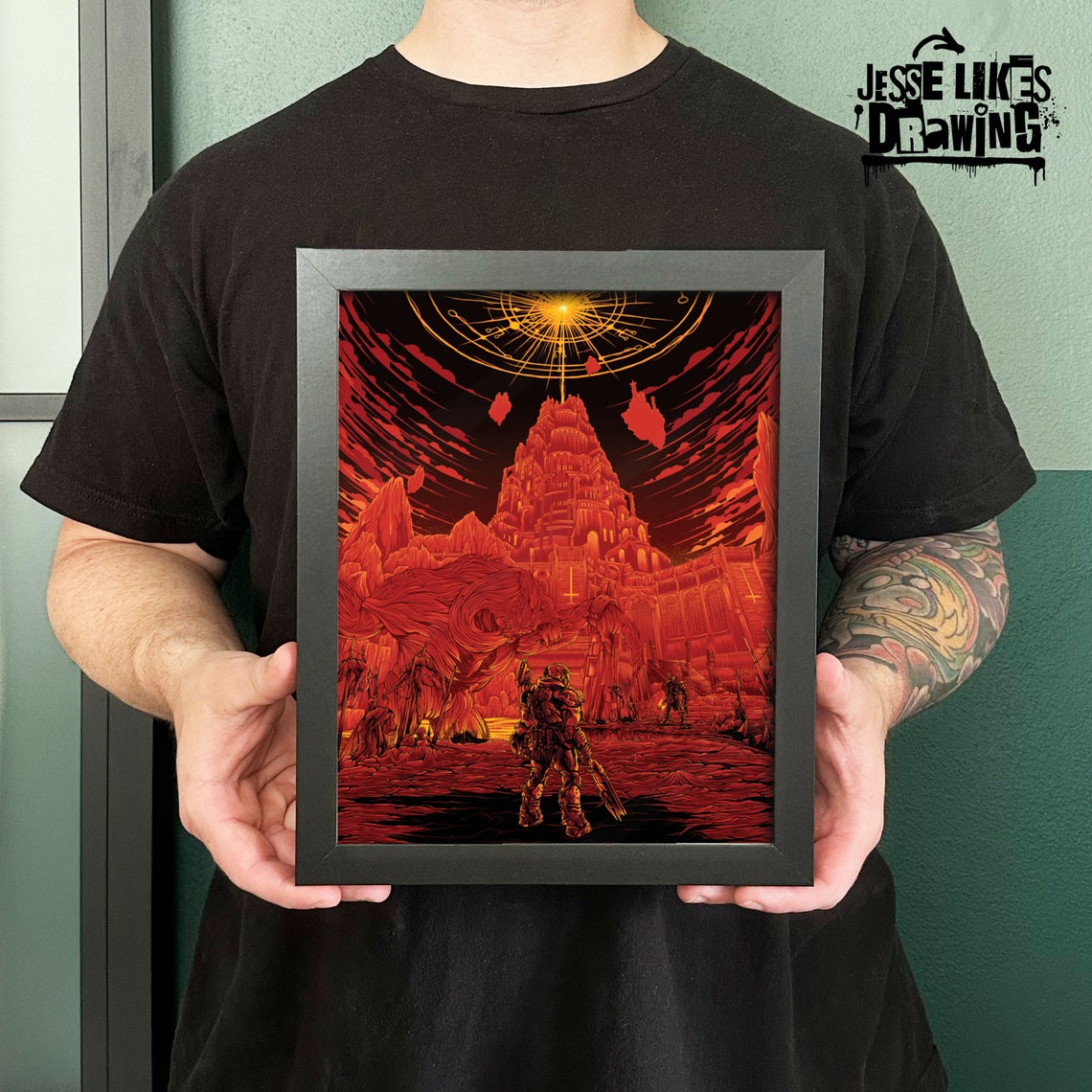 Doom Eternal Art Print Doom Slayer Doom Guy - Etsy