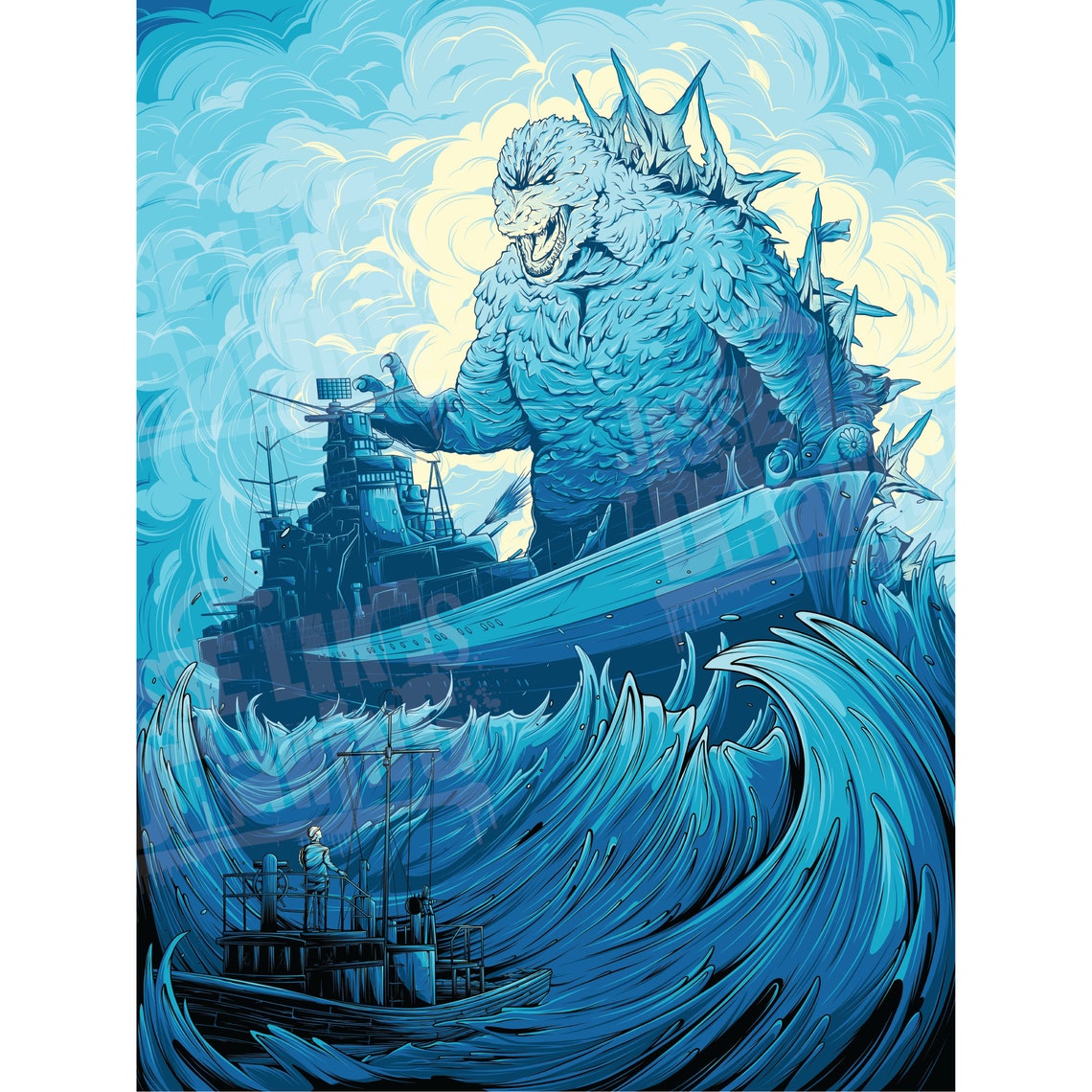 Godzilla Minus One Art Print – Kaiju Tokyo Poster - Etsy