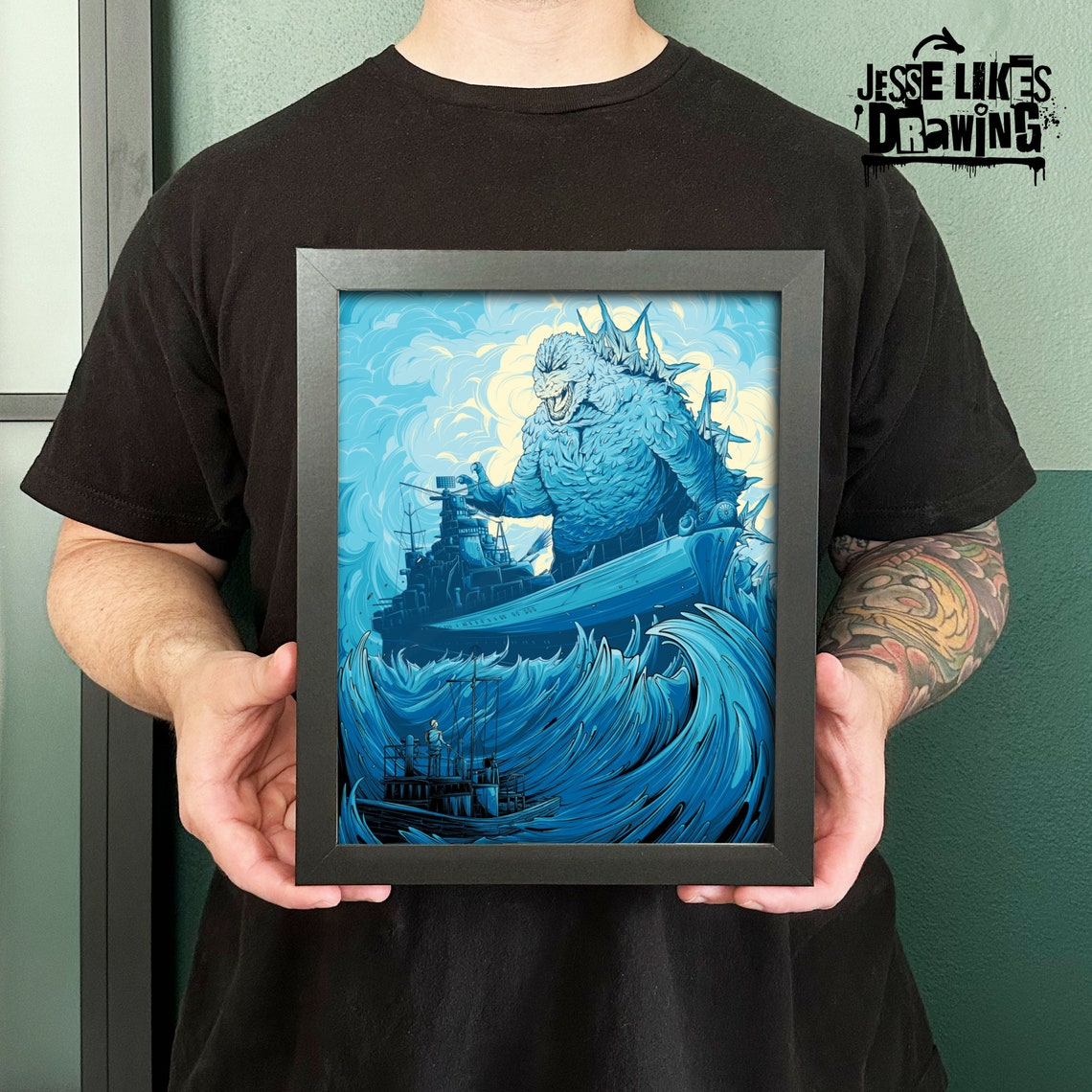 Godzilla Minus One Art Print – Kaiju Tokyo Poster - Etsy