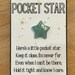 Pocket Star Token Love Gift Thinking of You Gift Miss You Gift Little ...