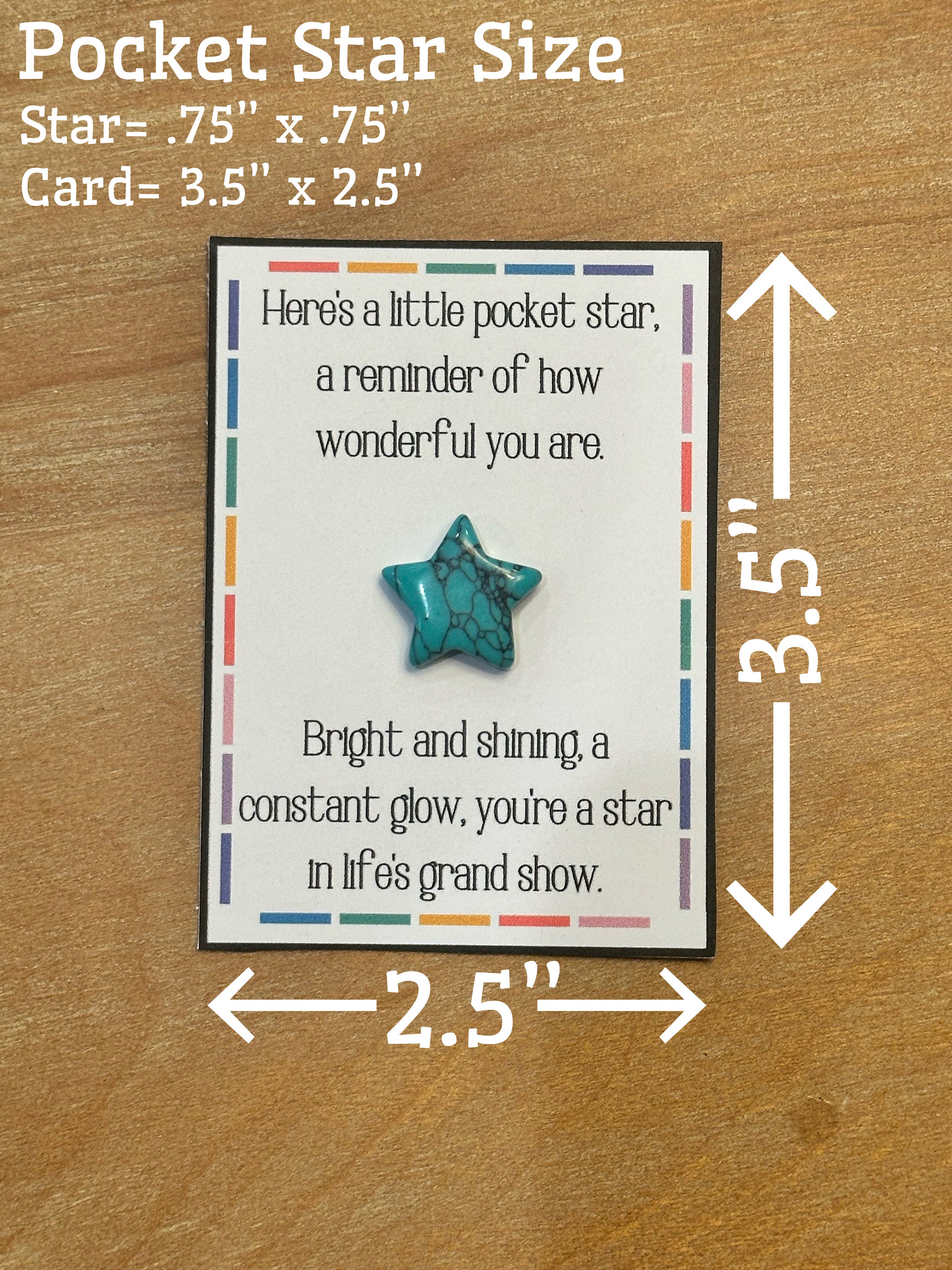 Pocket Star Token Love Gift - Thinking of You Gift - Miss You Gift ...