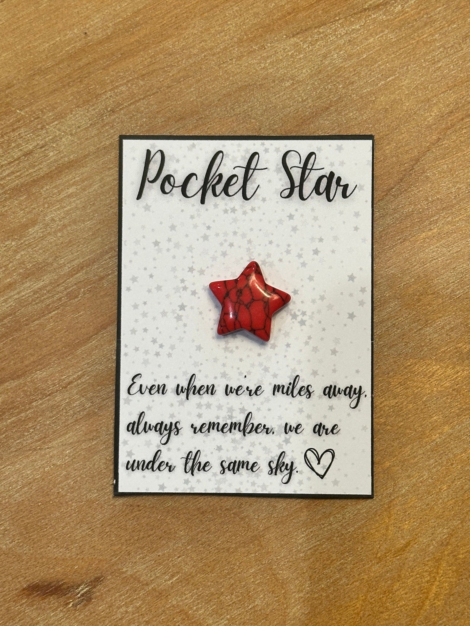 Pocket Star Token Love Gift - Thinking of You Gift - Miss You Gift ...