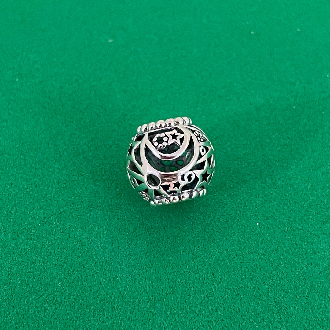 Pandora Openwork Sun, Stars & Moon Charm Silver Charm for Bracelets ...