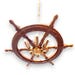 Wood & Brass Ship Wheel Sputnik Chandelier – Nautical 6-light Rustic ...