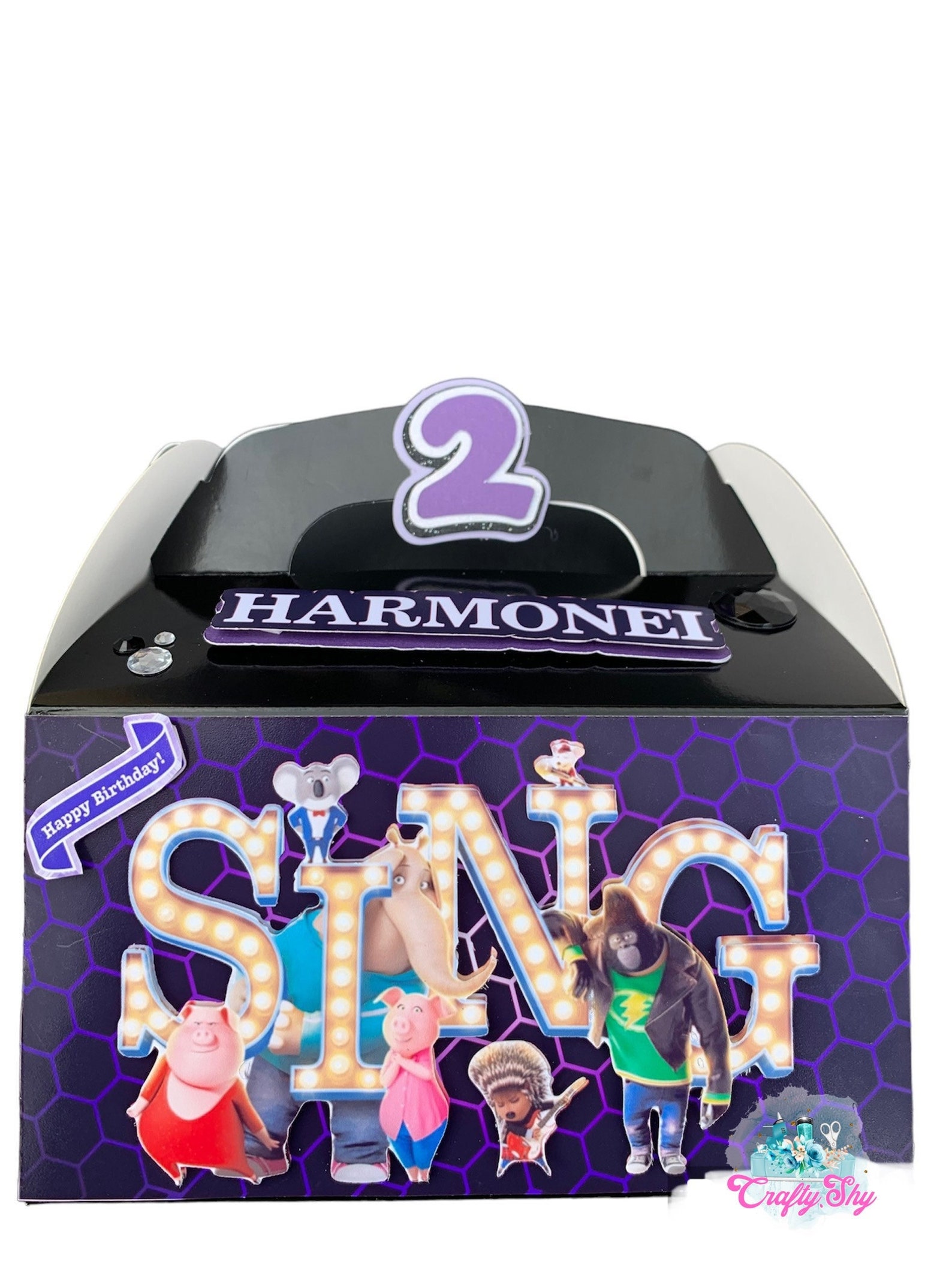 6 Packs Sing 2 Movie Gable Boxes 3D Treat Boxes, Favor Boxes, Candy ...