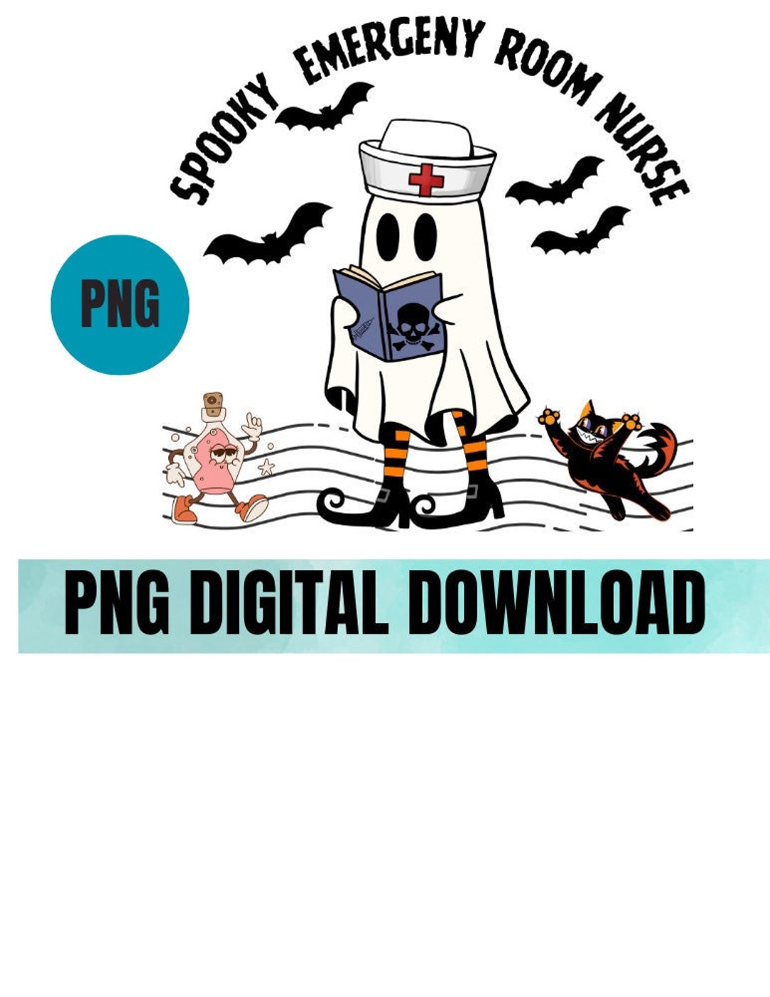 High Resolution PNG, Spooky Emergency Room Nurse, 357 Dpi, Best for ...