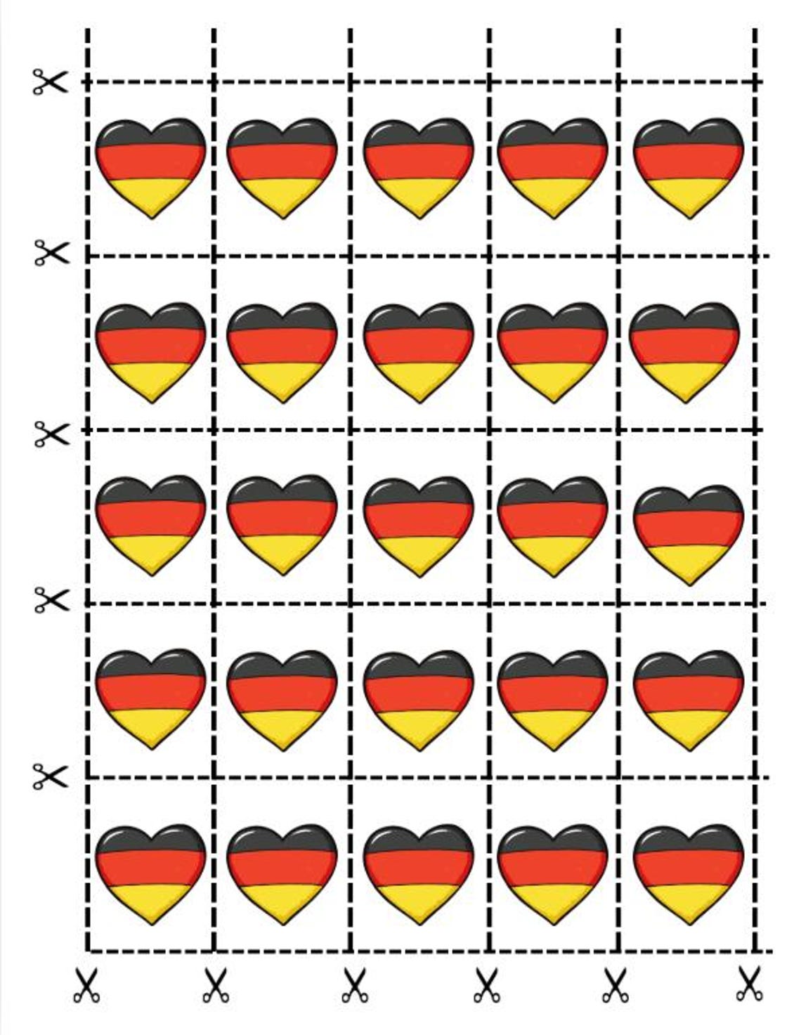 Germany Bingo Game for Kids Learning Culture and European Geography ...