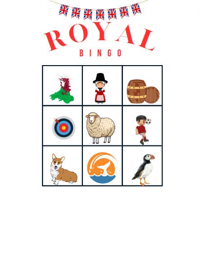 Royal Bingo England Bingo Scotland Bingo Wales Bingo - Etsy