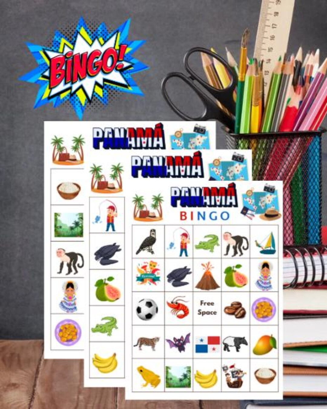 Panama Bingo Game Printable Spanish Activity Hispanic Heritage ...