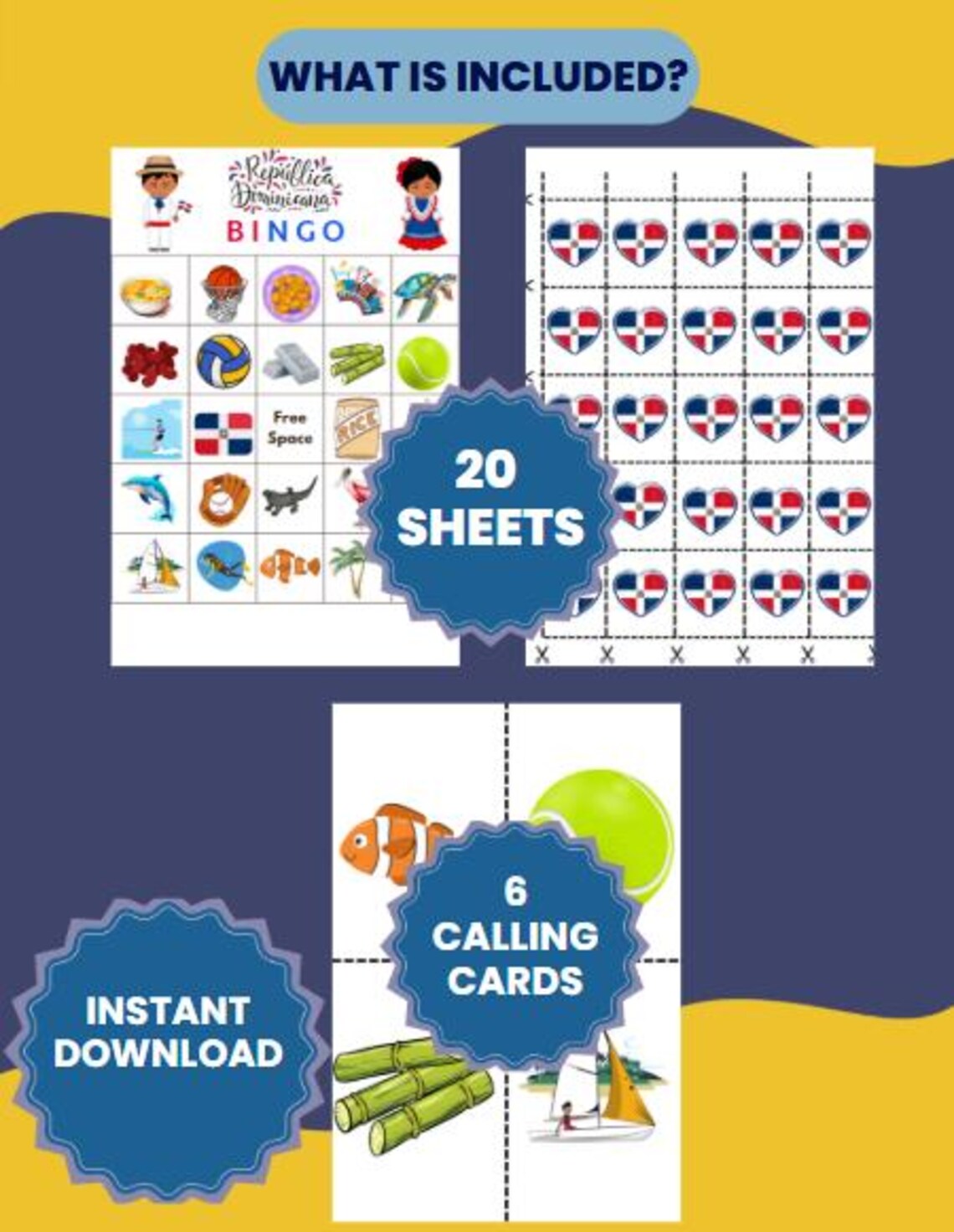 Dominican Republic Bingo Game Printable Spanish Activity Hispanic ...