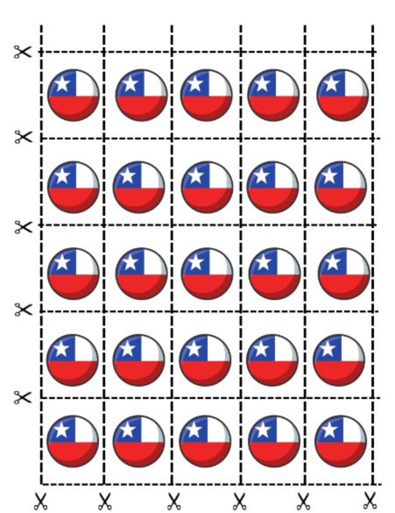 Chile Bingo Game Printable Spanish Activity Hispanic Heritage Classroom ...