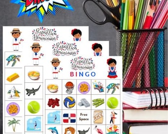 Puerto Rico Bingo Game Printable Spanish Activity Hispanic Heritage ...