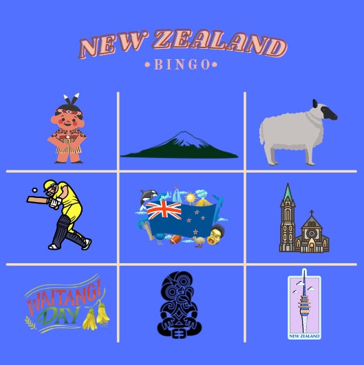 New Zealand Bingo Digital Download Maori Vacation Activity - Etsy