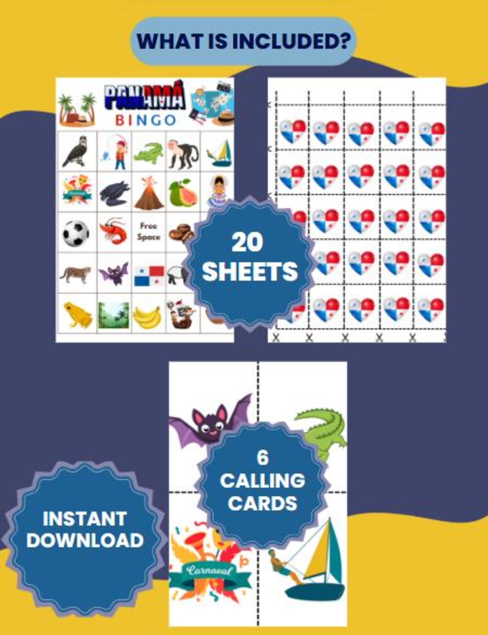 Panama Bingo Game Printable Spanish Activity Hispanic Heritage ...