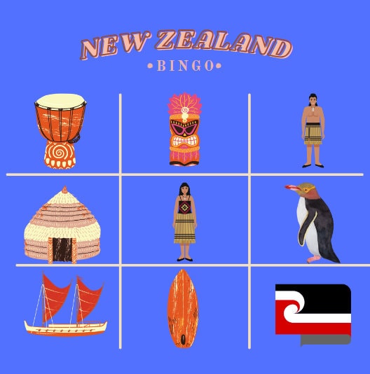 New Zealand Bingo Digital Download Maori Vacation Activity - Etsy