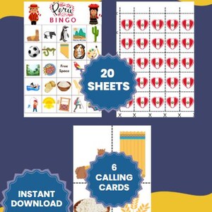 Peru Bingo Game Printable Spanish Activity Hispanic Heritage Classroom ...