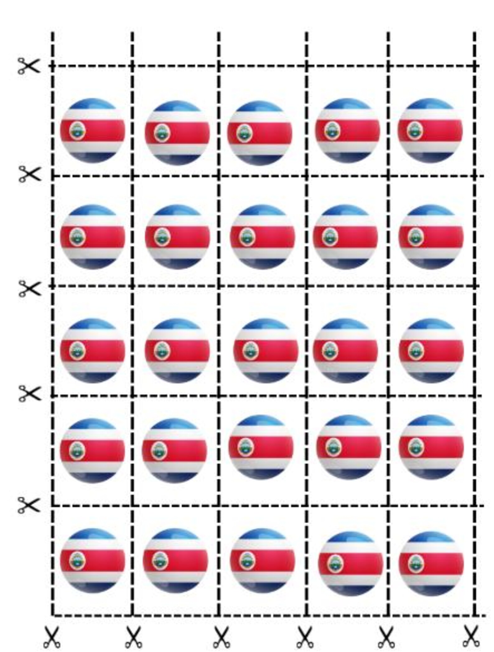 Costa Rica Bingo Game Printable Spanish Activity Hispanic Heritage ...