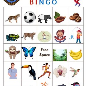 Costa Rica Bingo Game Printable Spanish Activity Hispanic Heritage ...