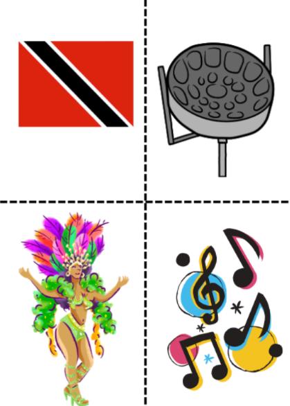 Trinidad and Tobago Bingo Game Printable Caribbean Bingo Party Game for ...