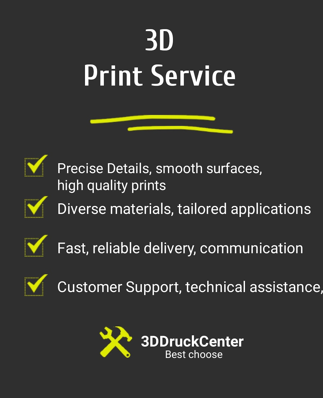 3D Printing Service - We Print and Construct Your 3D Print! - Etsy
