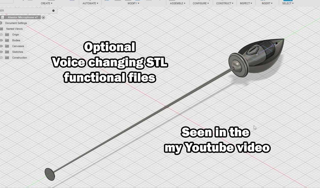 Alastor's Staff - Hazbin Hotel 3d Printing STL Files - Etsy UK