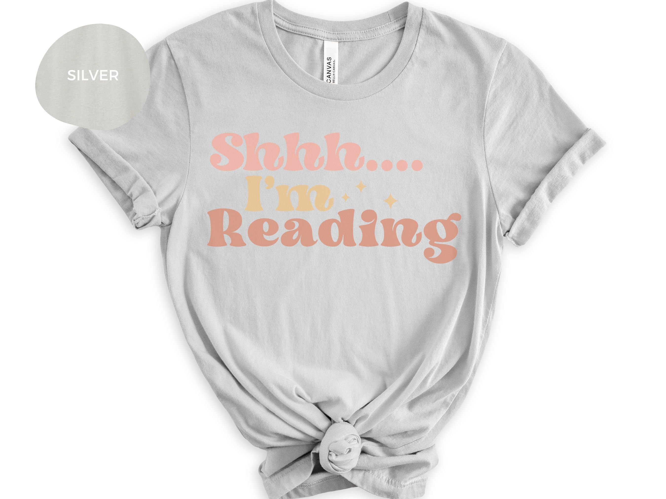 Shhh I'm Reading Shirt Retro Style Book Lover Tee Cozy Reading T-shirt ...