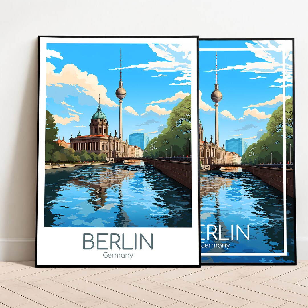 Berlin Travel Poster Berlin Poster Wall Art Germany Vintage Poster ...