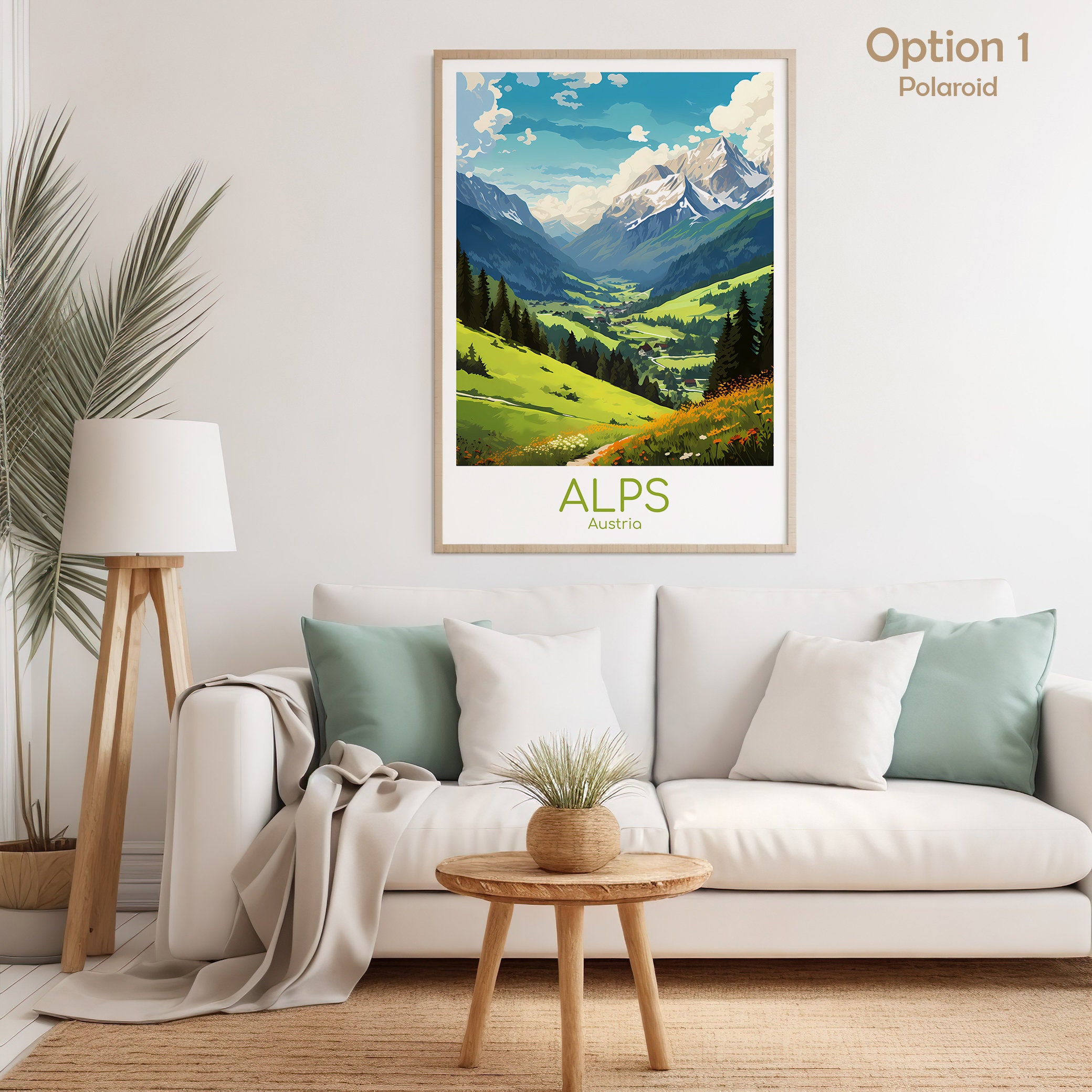 Alps Travel Poster Alps Poster Wall Art Austria Vintage Poster - Etsy