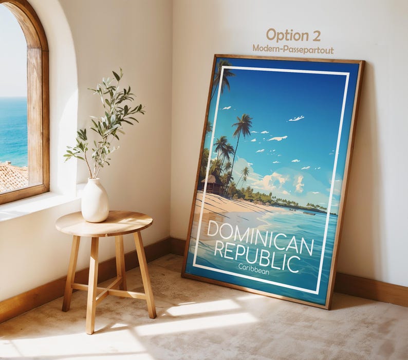 Dominican Republic Poster Wall Art Dominican Republic Travel Poster ...