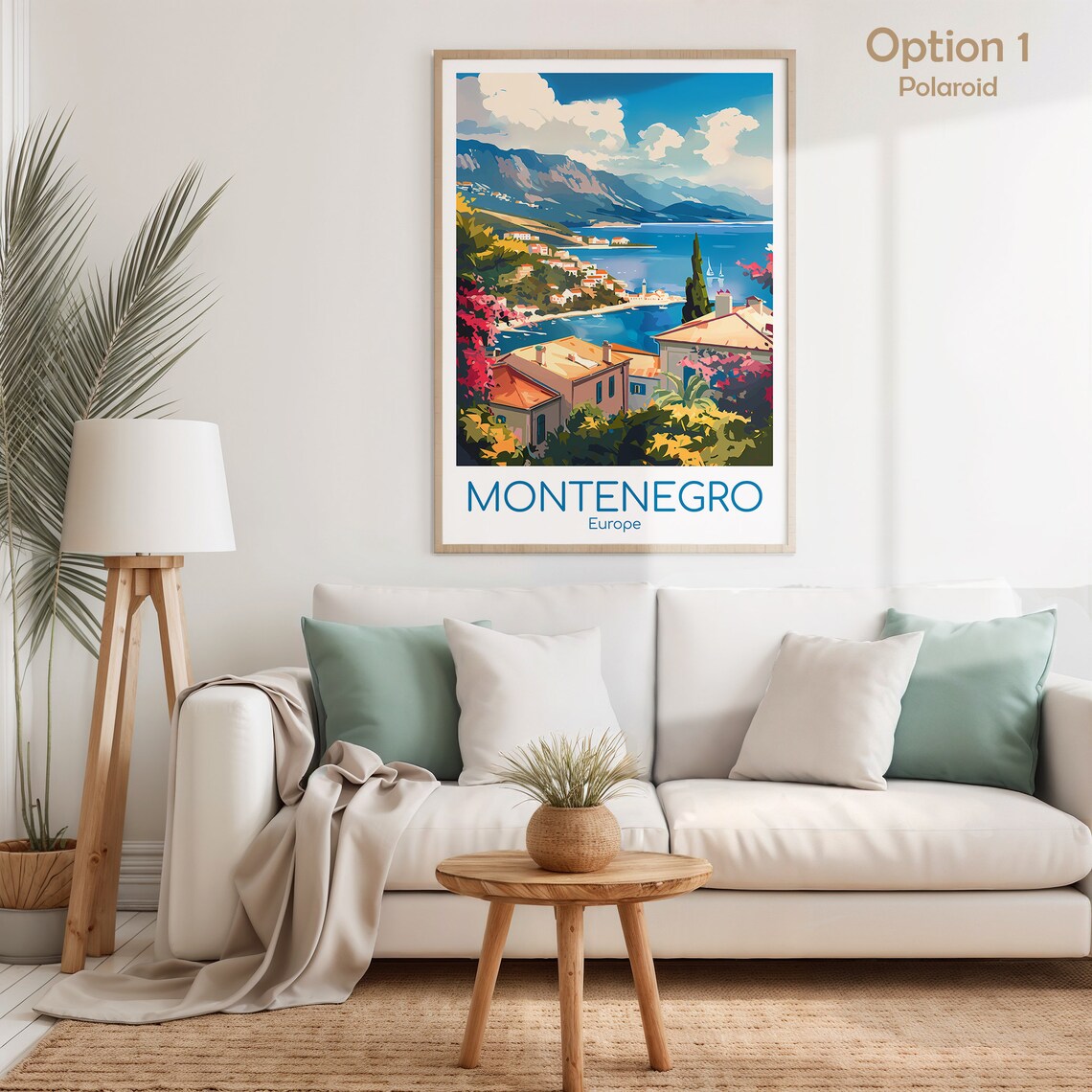 Montenegro Travel Poster Montenegro Poster Wall Art Europe Vintage ...