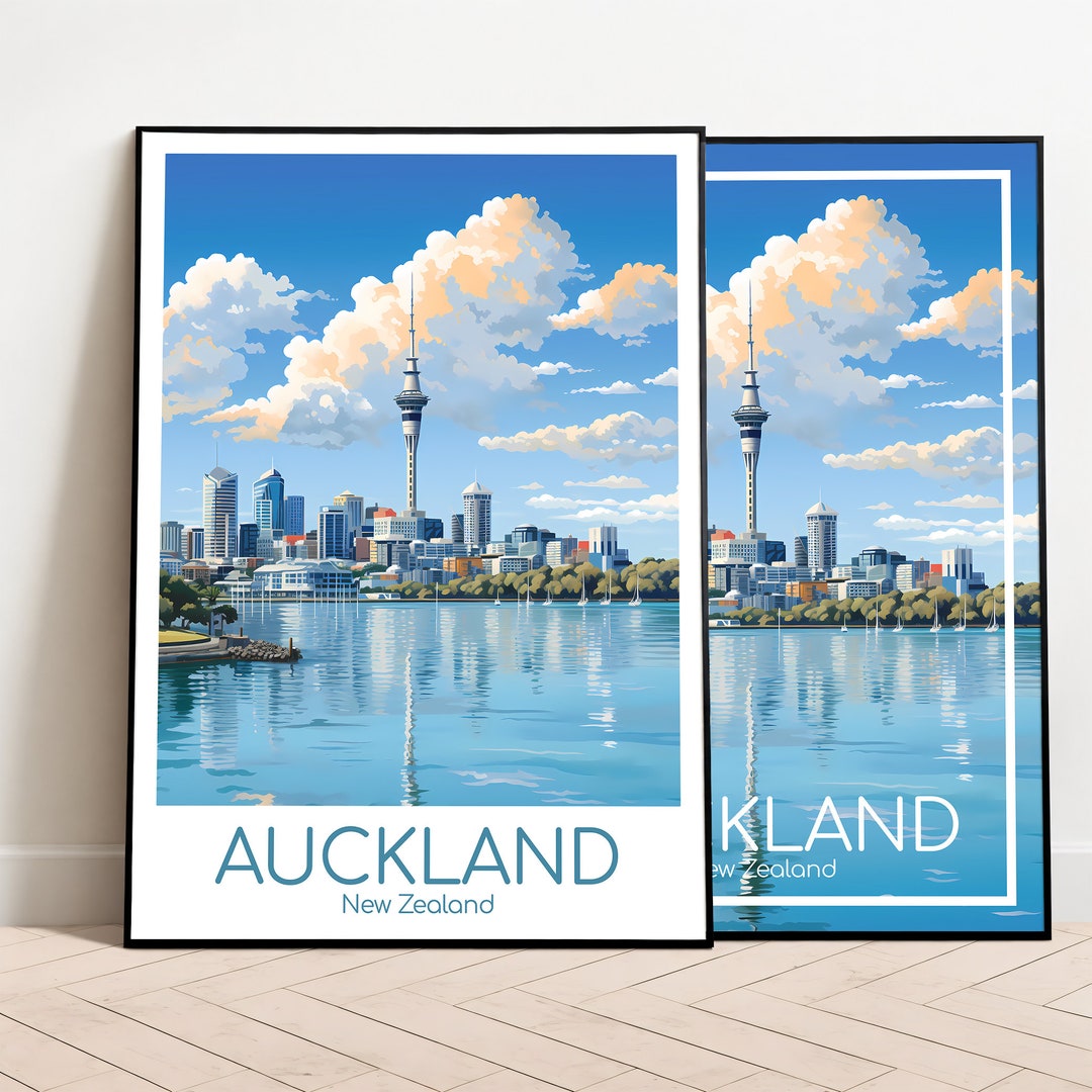 Auckland Travel Poster Auckland Poster Wall Art Wall Art Australia ...