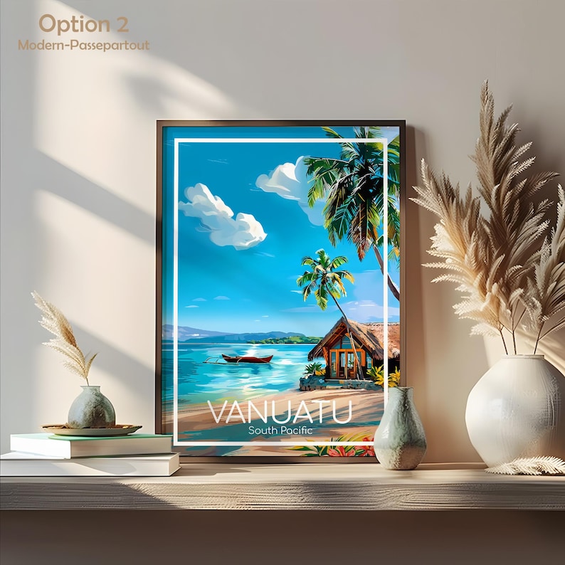 Vanuatu Travel Poster Vanuatu Poster Wall Art South Pacific Vintage ...