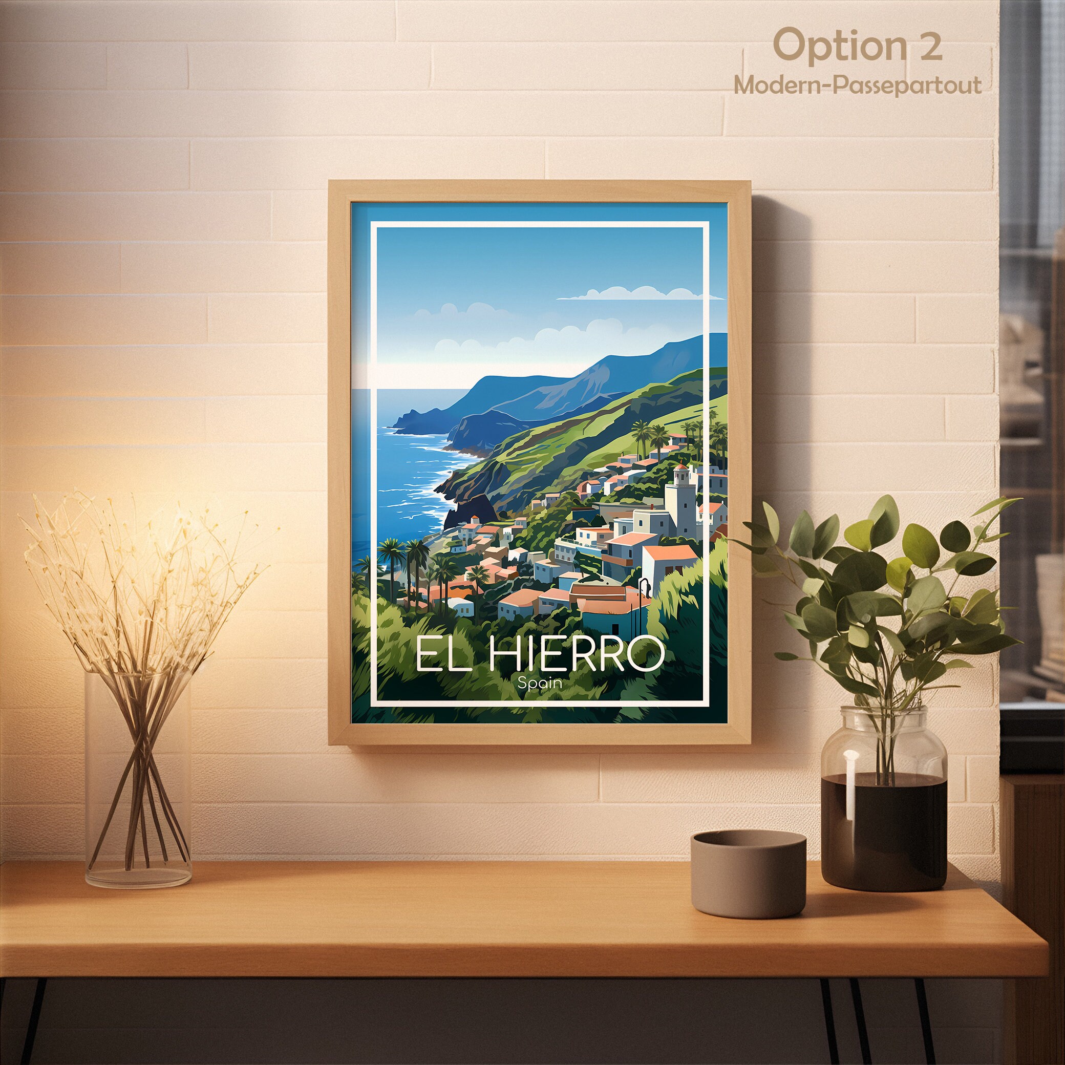 El Hierro Travel Poster El Hierro Poster Wall Art Spain Vintage Poster ...