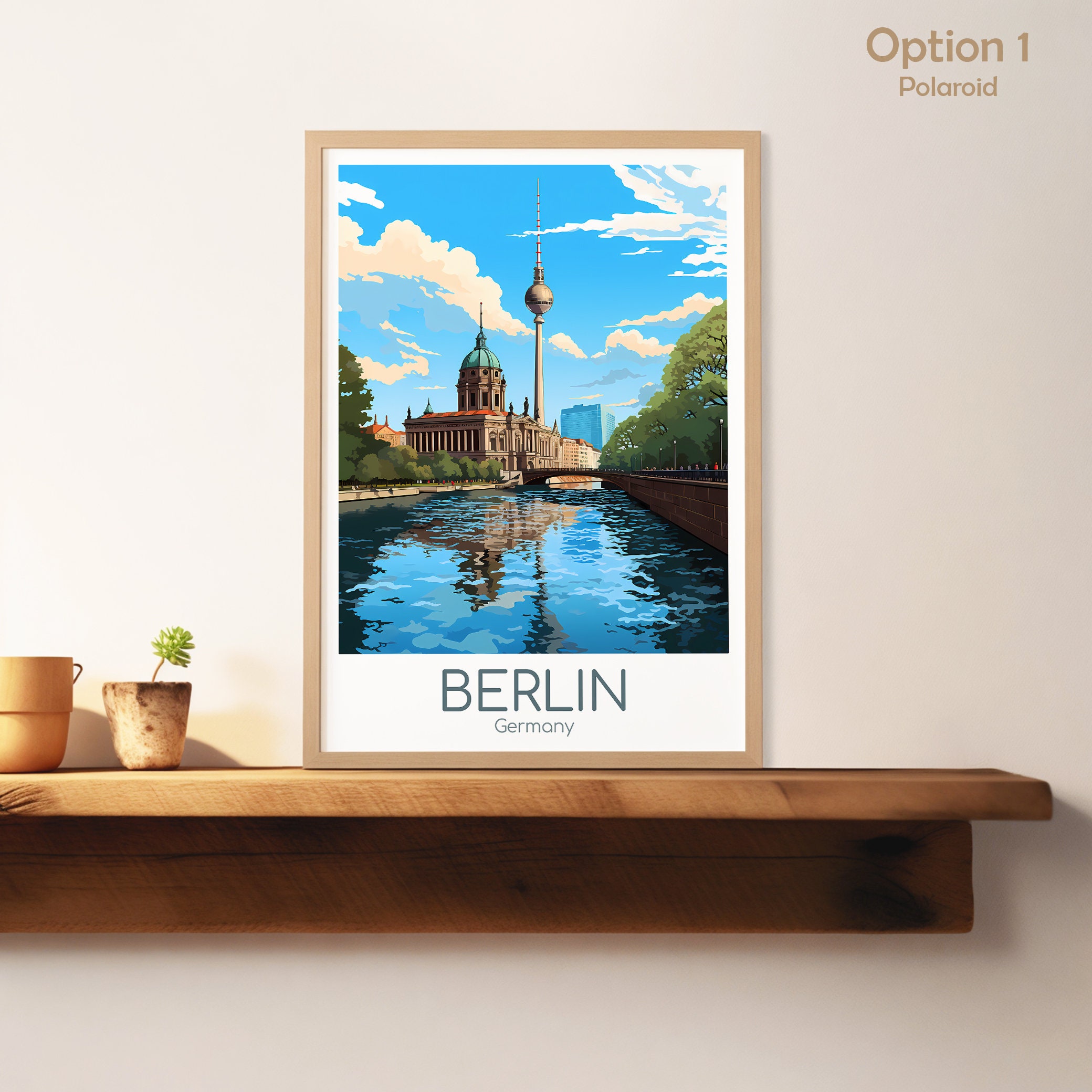 Berlin Travel Poster Berlin Poster Wall Art Germany Vintage Poster ...