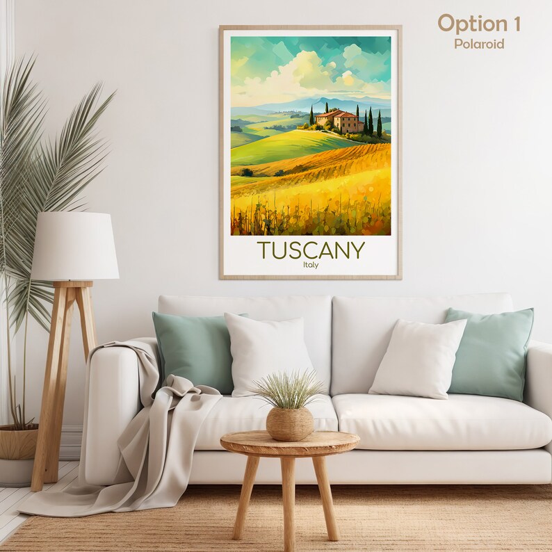 Tuscany Travel Poster Tuscany Poster Wall Art Italy Vintage Poster ...