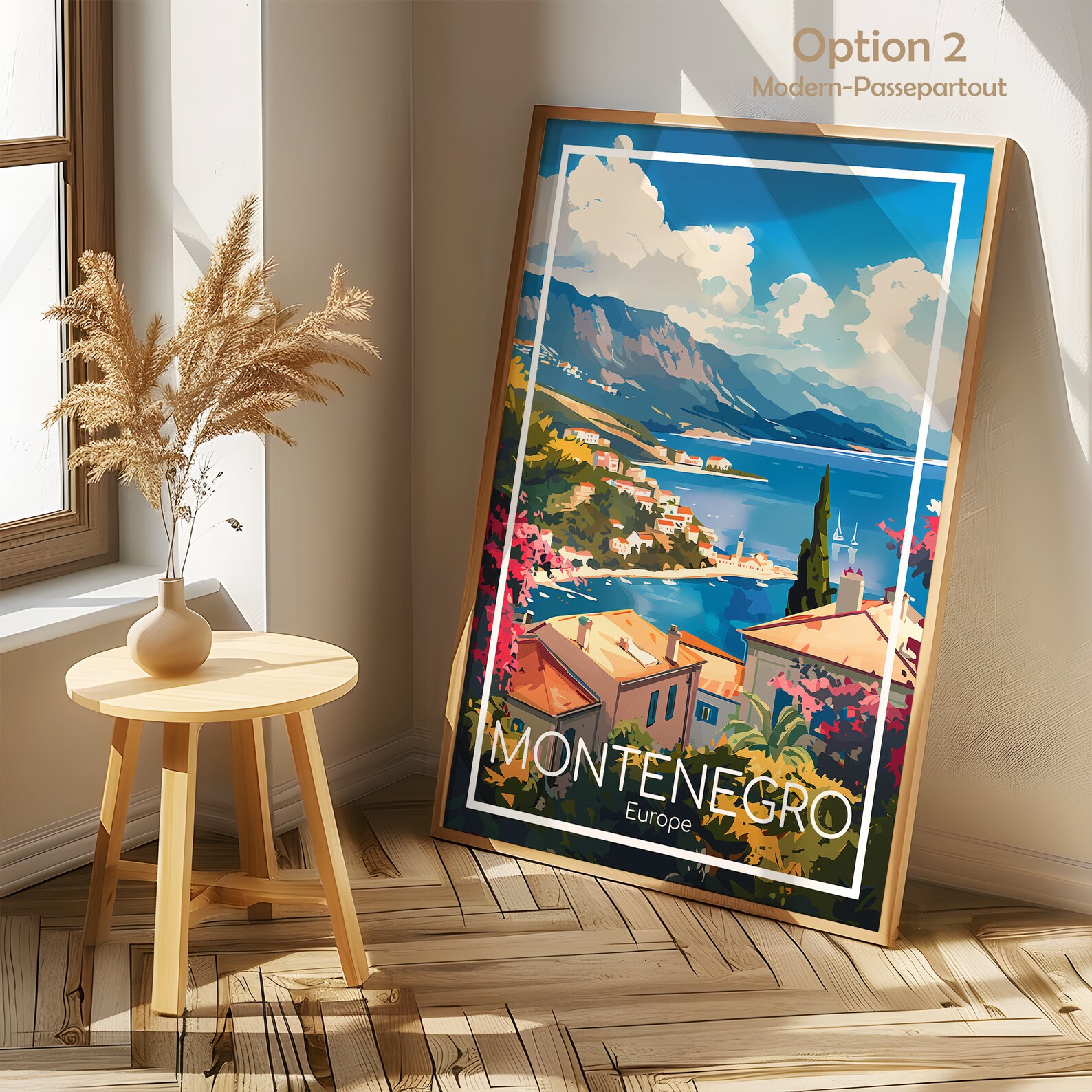 Montenegro Travel Poster Montenegro Poster Wall Art Europe Vintage ...