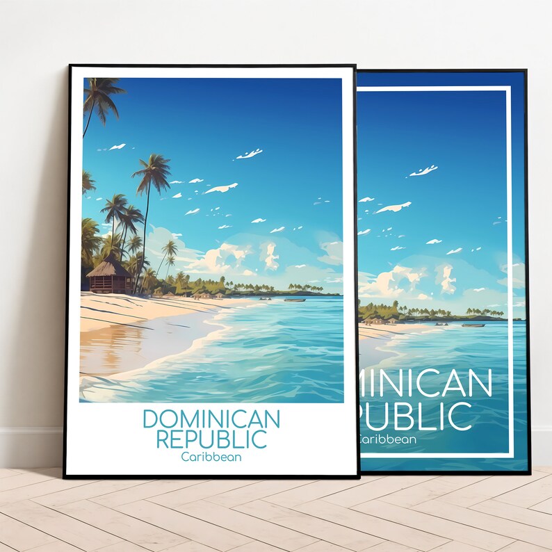 Dominican Republic Travel Poster Dominican Republic Poster Wall Art ...
