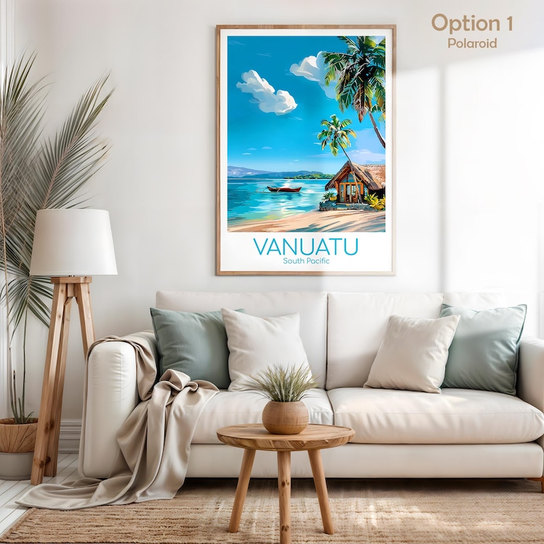 Vanuatu Travel Poster Vanuatu Poster Wall Art South Pacific Vintage ...