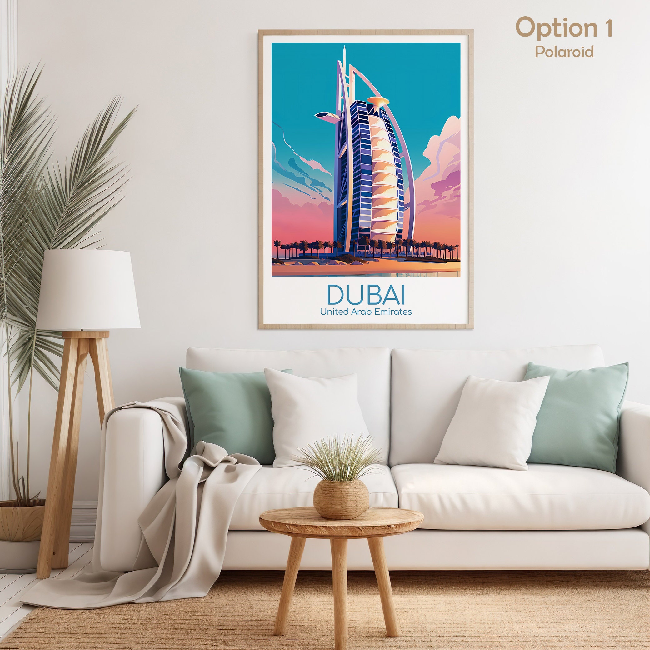 Dubai Travel Poster Dubai Poster Wall Art UAE Vintage Poster Travel ...
