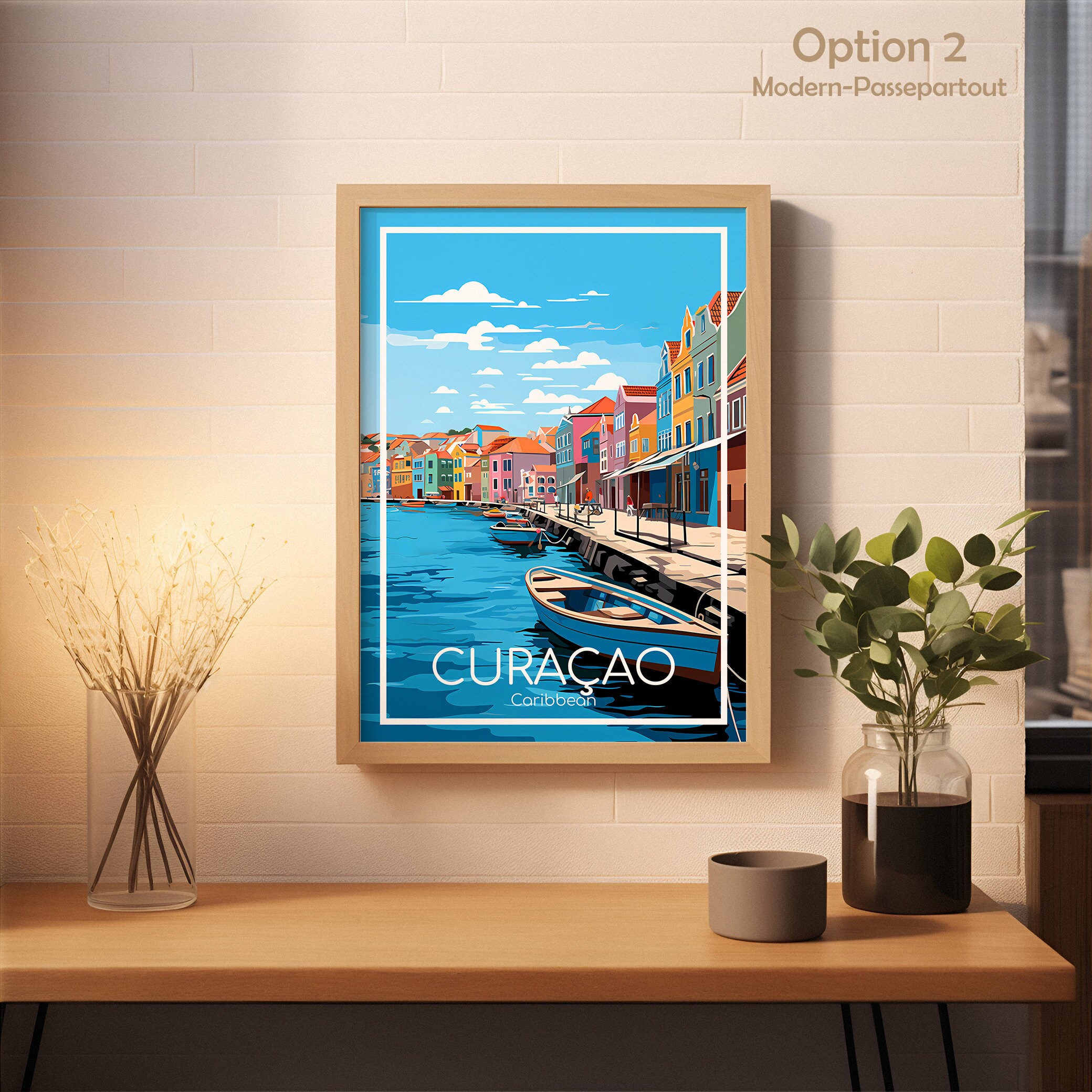 Curacao Travel Poster Curacao Poster Wall Art Caribbean - Etsy UK