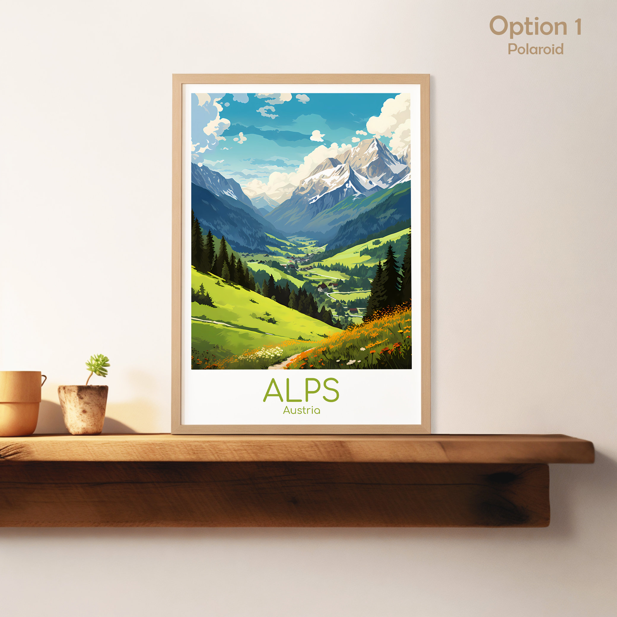 Alps Travel Poster Alps Poster Wall Art Austria Vintage Poster - Etsy