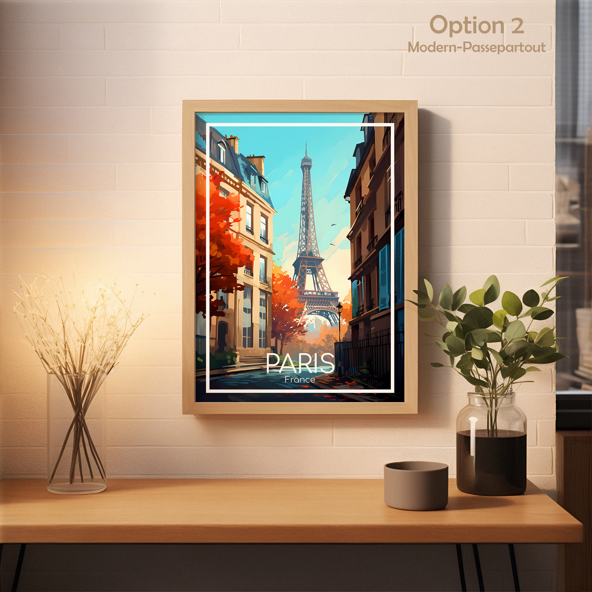 Paris Travel Poster Autumn Paris Poster Autumn Wall Art France Vintage ...