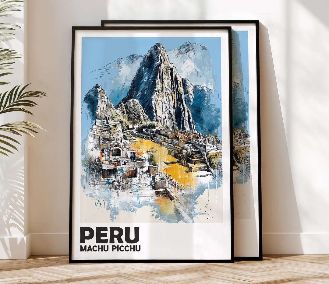Machu Picchu Poster - Mystical View of the Inca City on This Machu ...