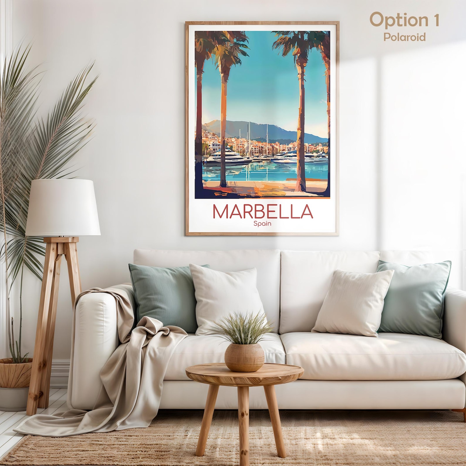 Marbella Travel Poster Marbella Poster Wall Art Spain Vintage Poster ...